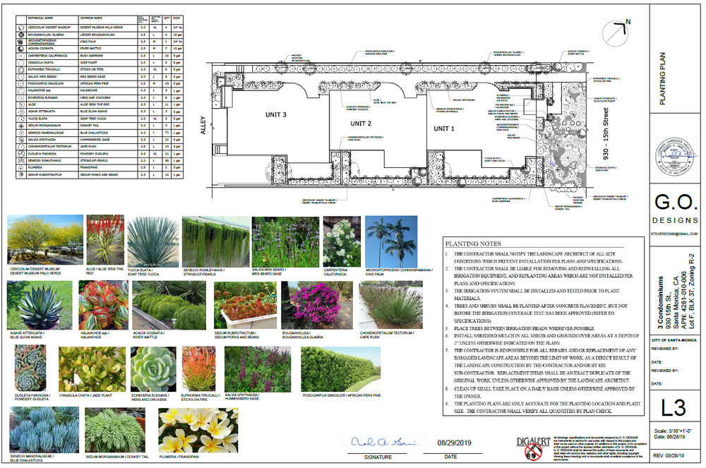 LANDSCAPE PERMIT DRAWINGS