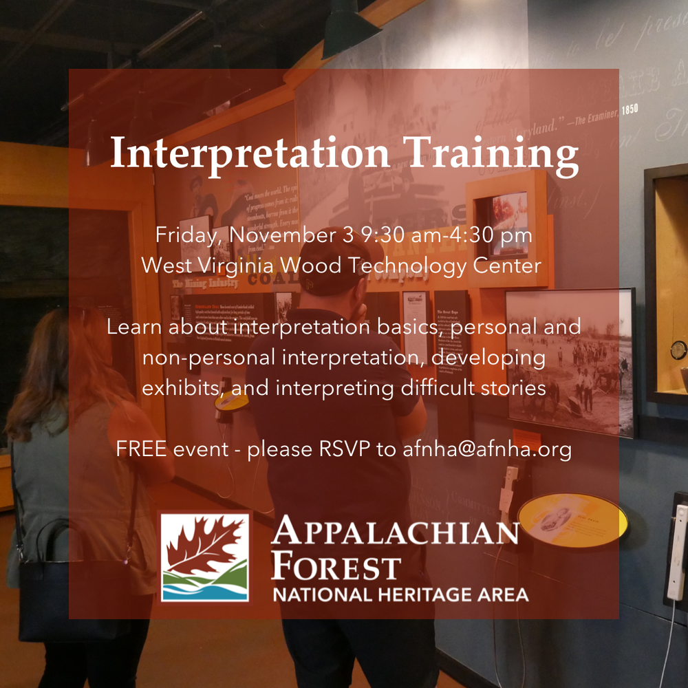 AFNHA Hosting Interpretation Training 11/03 — Appalachian Forest ...
