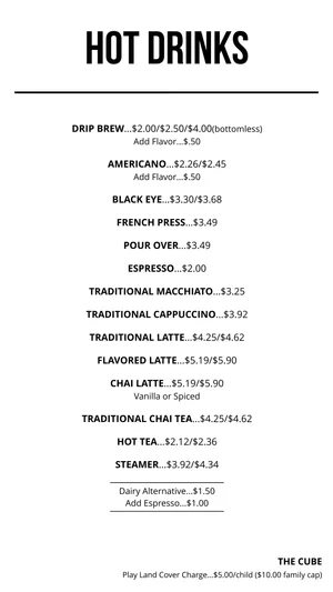 Menu — The Well