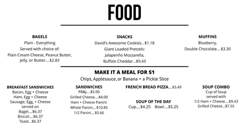 Menu — The Well
