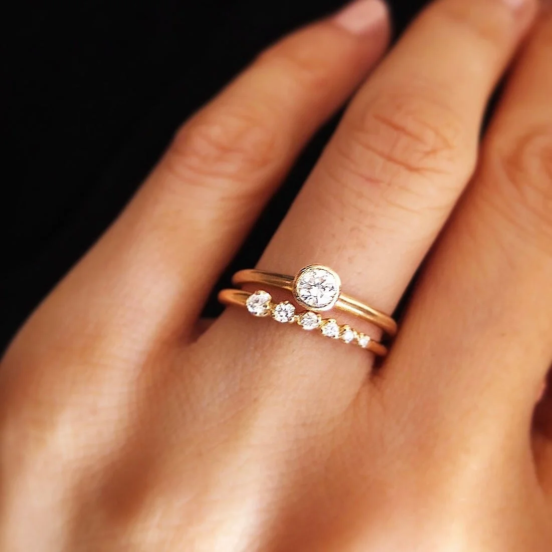 Stardust Diamond Ring - R115 — N+A - Handmade Fine Jewelry in NYC