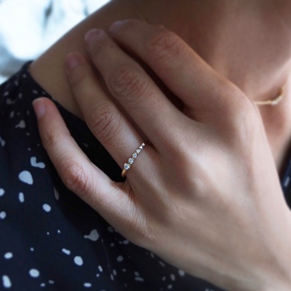 Stardust Diamond Ring - R115 — N+A - Handmade Fine Jewelry in NYC