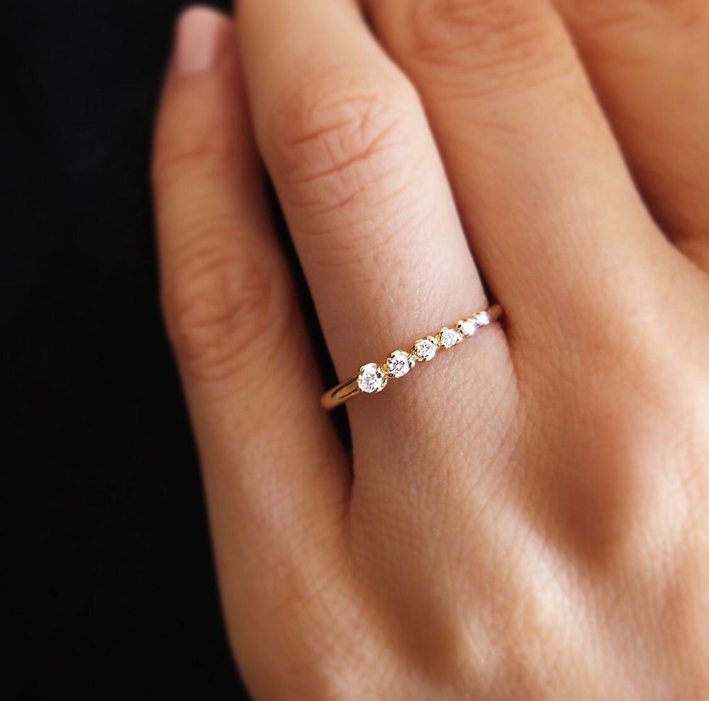 Stardust Diamond Ring - R115 — N+A - Handmade Fine Jewelry in NYC