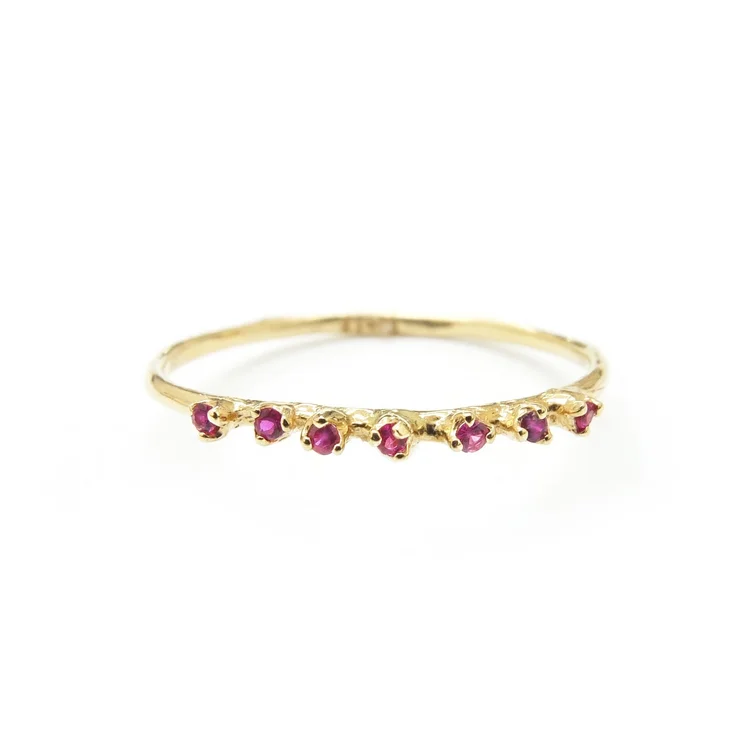 Ruby Shield Ring - R151 — N+A - Handmade Fine Jewelry in NYC