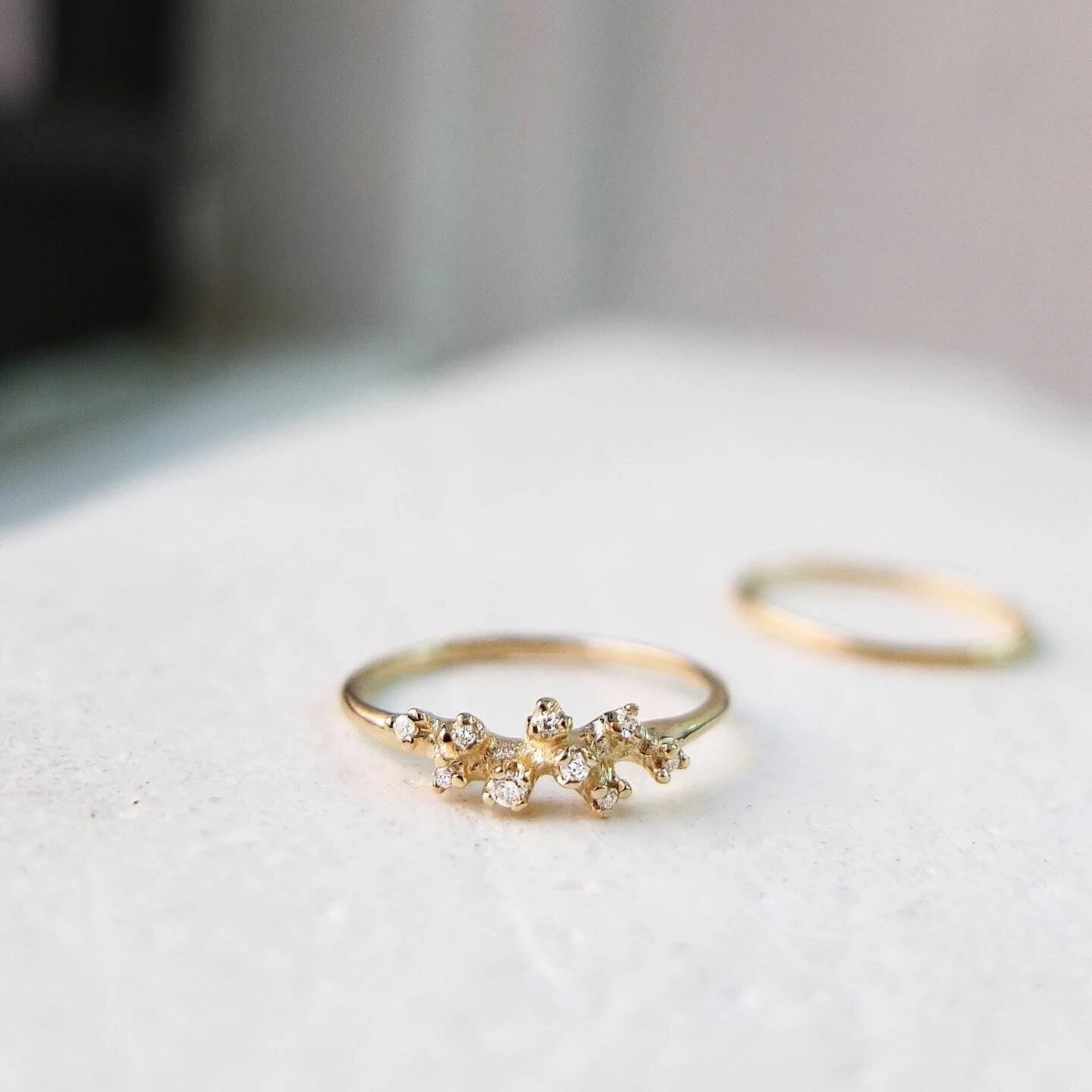 Diamond Shooting Star Ring - R103 — N+A - Handmade Fine Jewelry in NYC