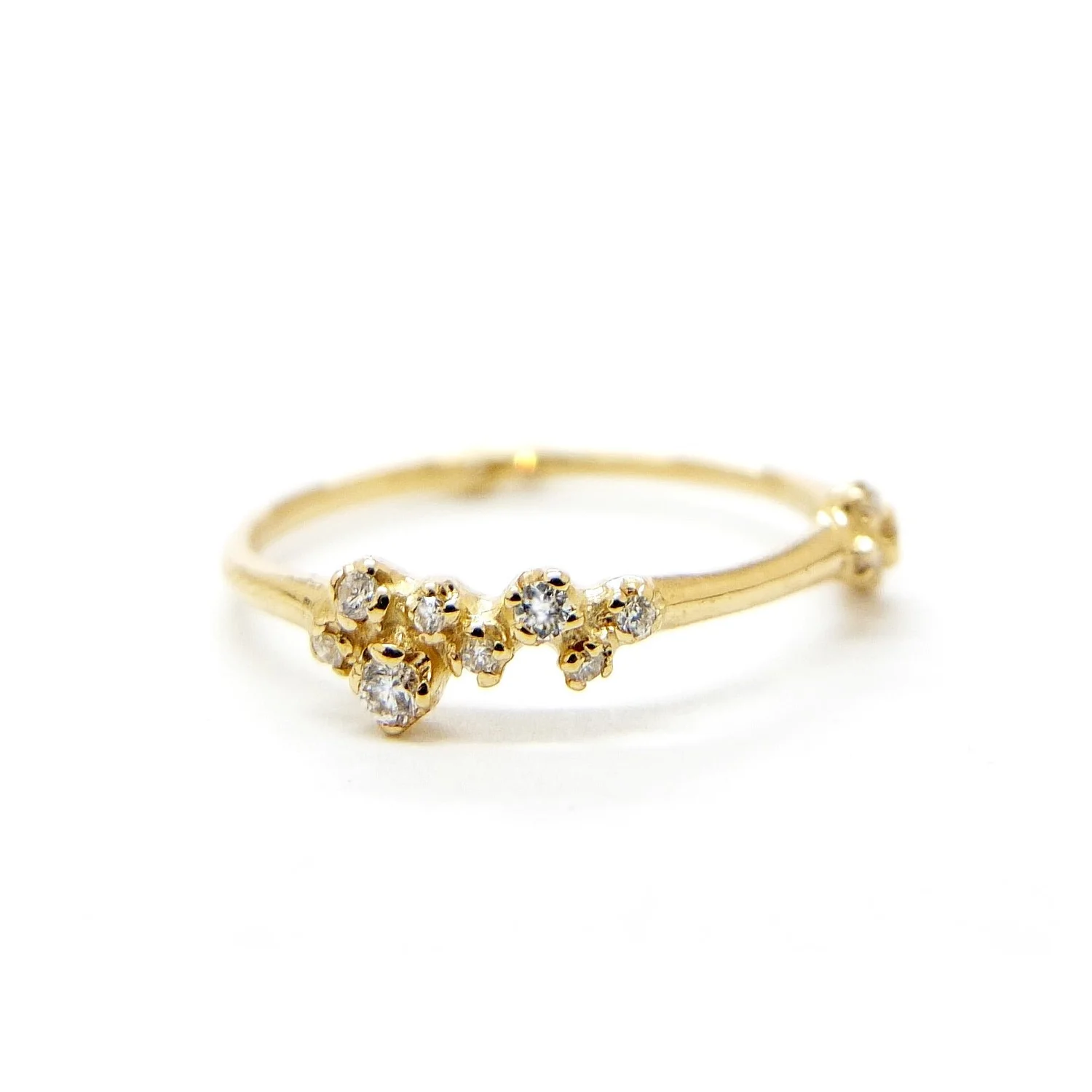 Diamond Shooting Star Ring - R103 — N+A - Handmade Fine Jewelry in NYC