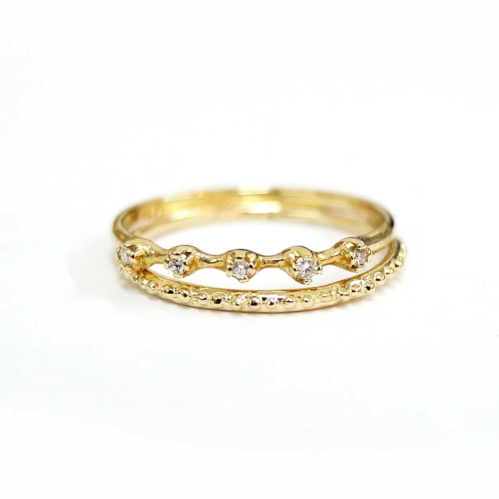 Stardust Diamond Ring - R115 — N+A - Handmade Fine Jewelry in NYC