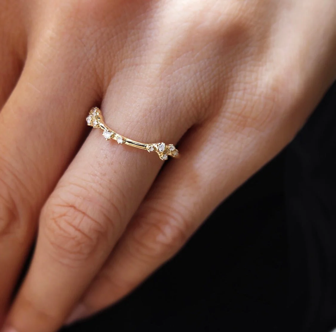 Five Diamond Ring - R054 — N+A - Handmade Fine Jewelry in NYC