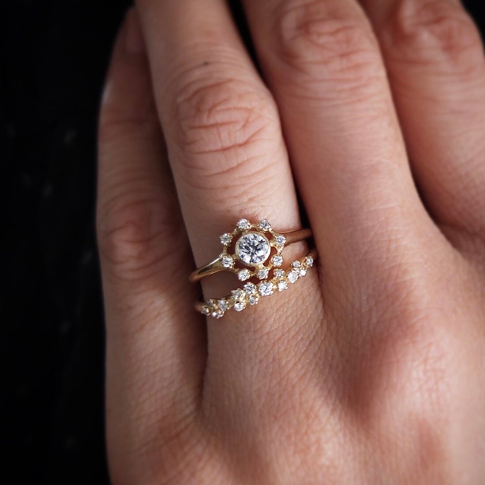 Diamond Princess Ring - R143 — N+A - Handmade Fine Jewelry in NYC
