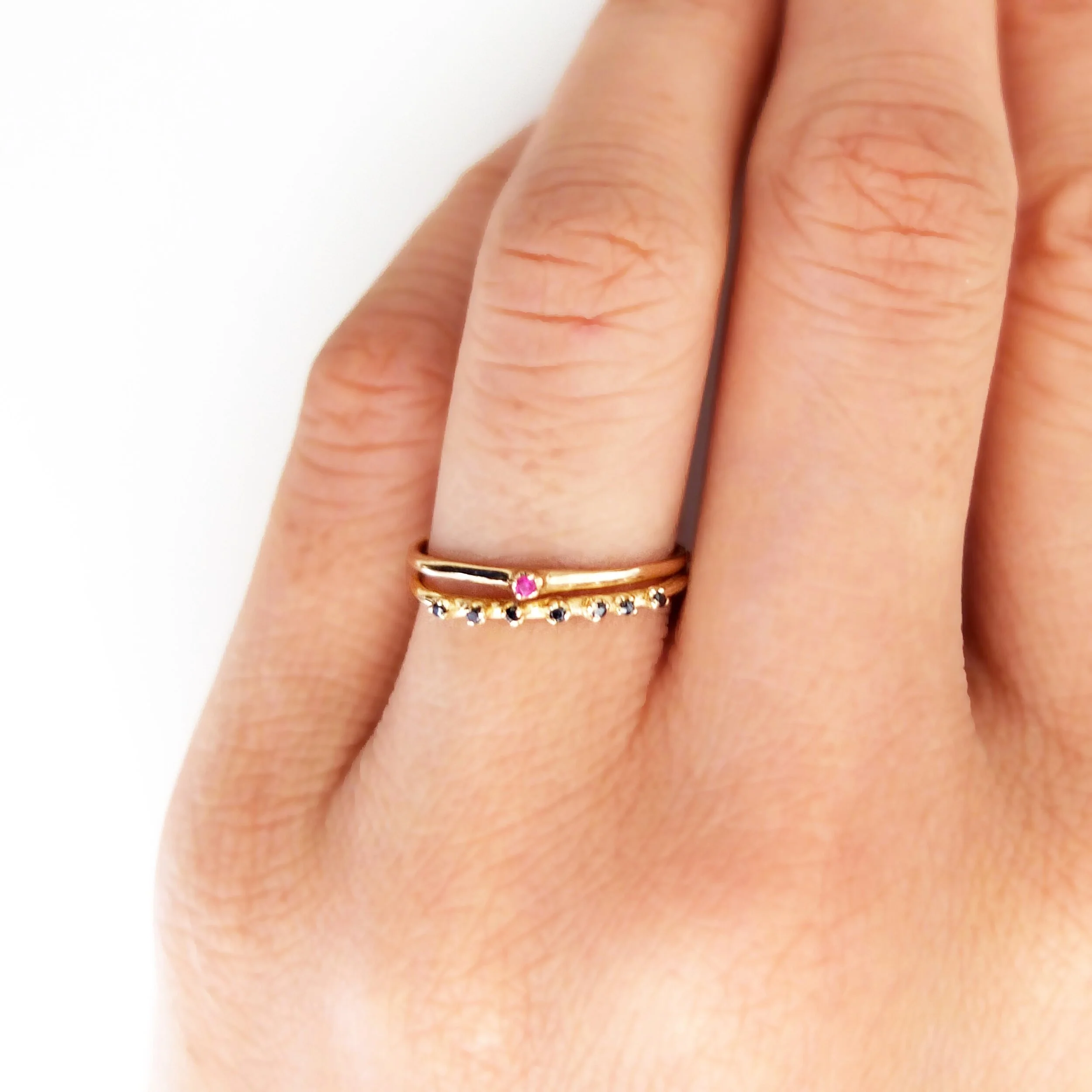 Ruby Shield Ring - R151 — N+A - Handmade Fine Jewelry in NYC