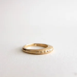 Eucalyptus Ring with Diamond - R149 — N+A - Handmade Fine Jewelry in NYC