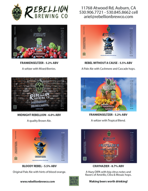 Our Beer — Rebellion Brewing Co