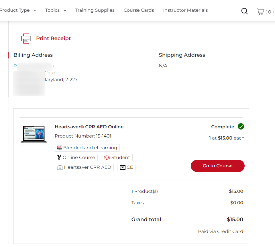 AHA Student Manuals — Purple Health and Safety