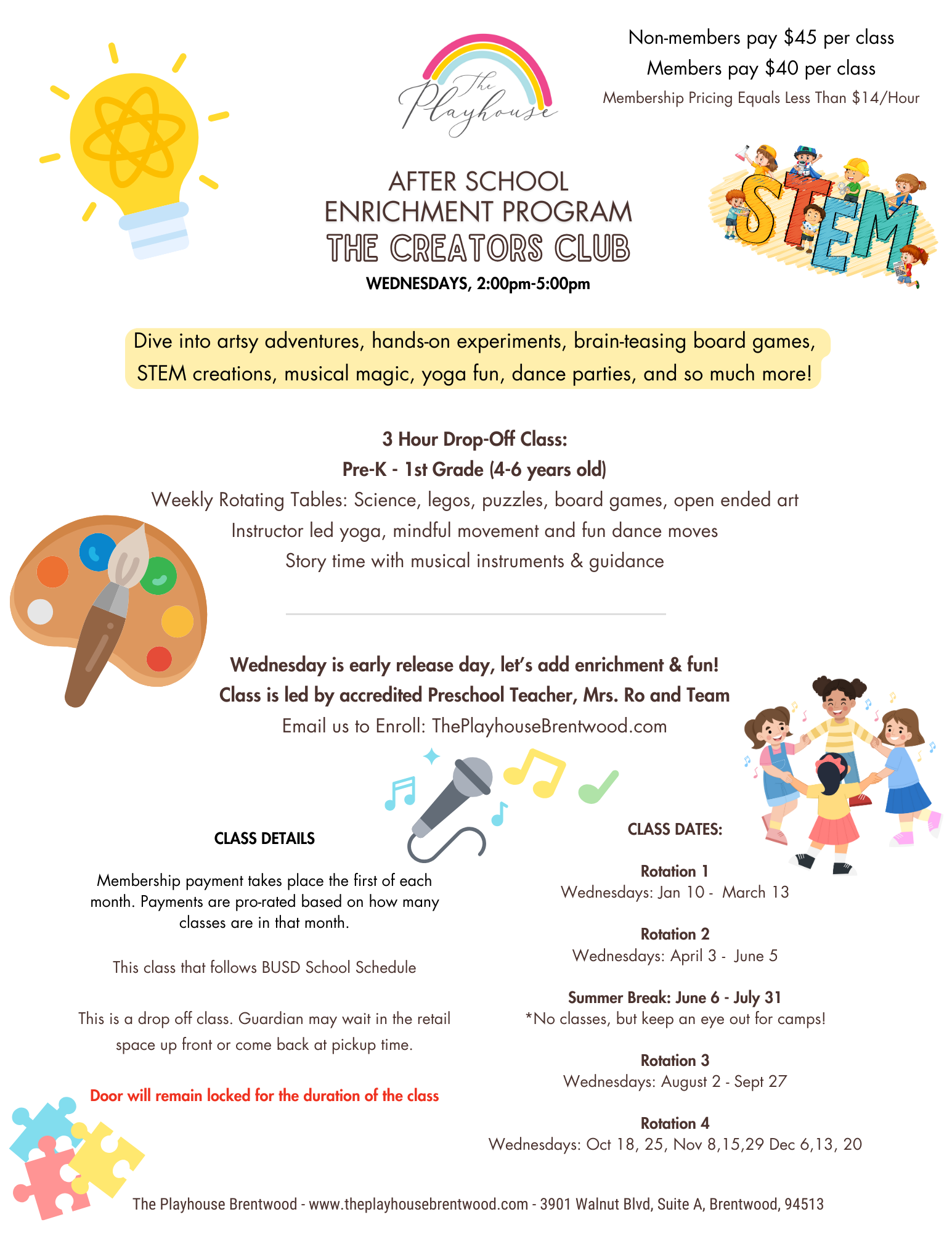 Classes — The Playhouse Brentwood