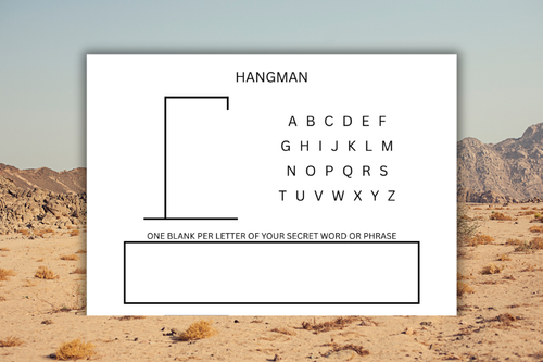 Free Printable Hangman Game — Gather Together Games