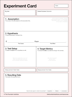 How to Test Assumptions with the Experiment Cards