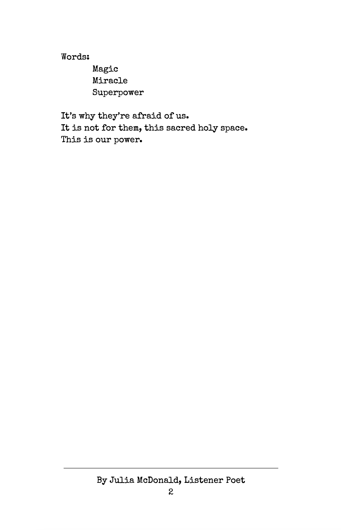 No Words Exist (Why They’re Afraid of Us) — The Good Listening Project