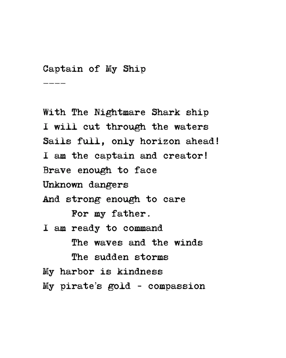 Captain of My Ship — The Good Listening Project