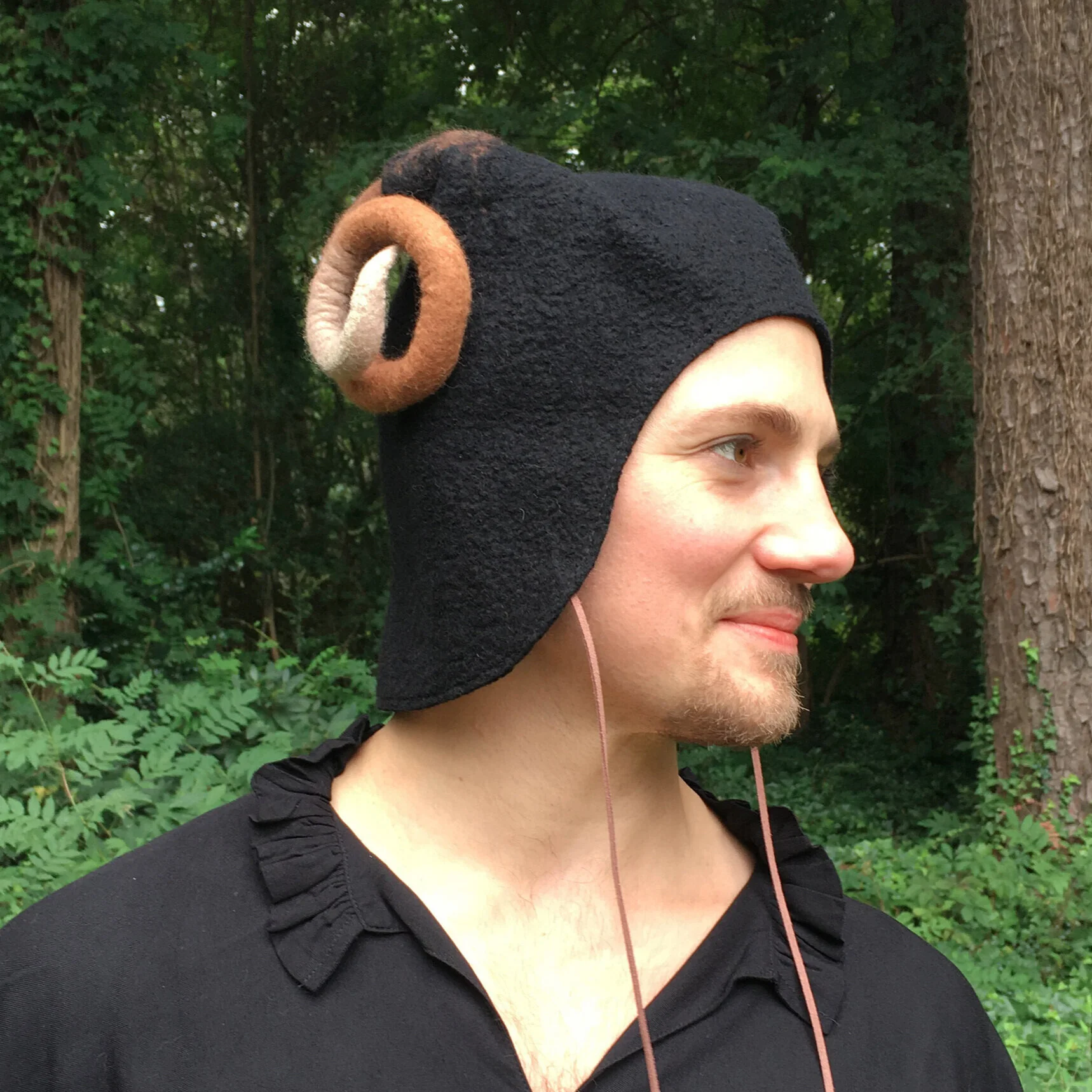 Unisex horned cap hat — Miss Fitt & Co. ~ Moss Fête