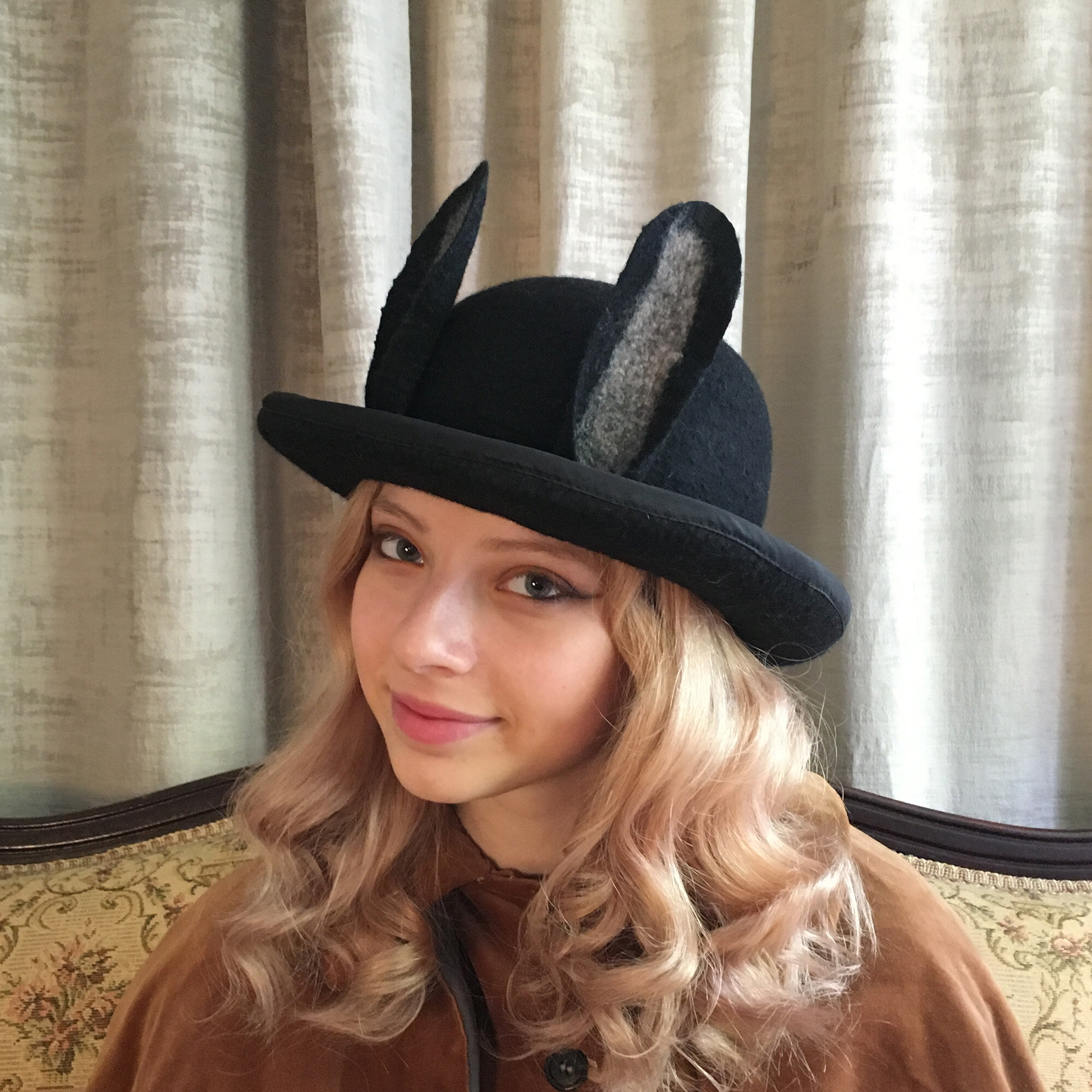 Unisex bunny bowler hat — Miss Fitt & Co. ~ Moss Fête
