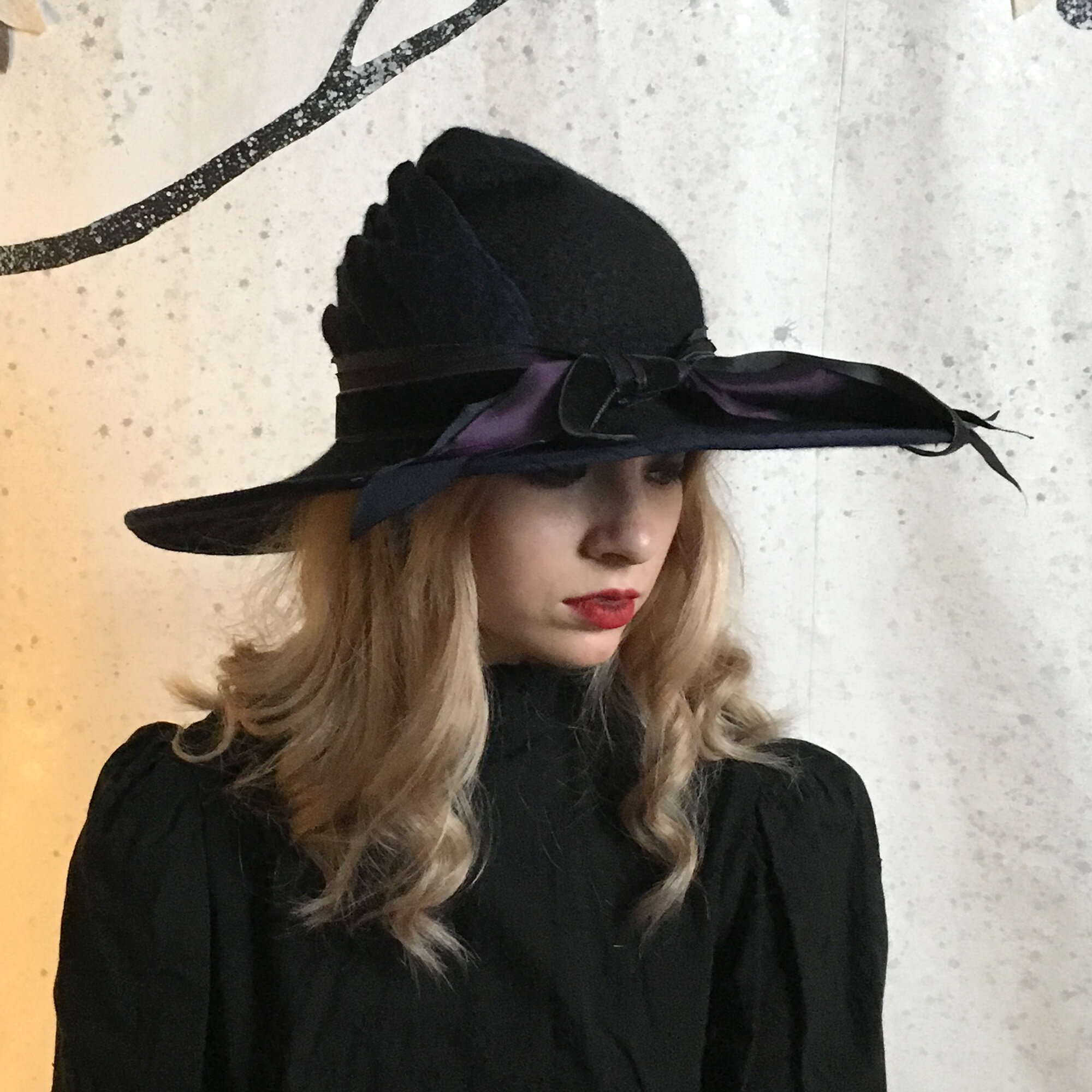 Raven Wing Witch Hat — Miss Fitt & Co. ~ Moss Fête