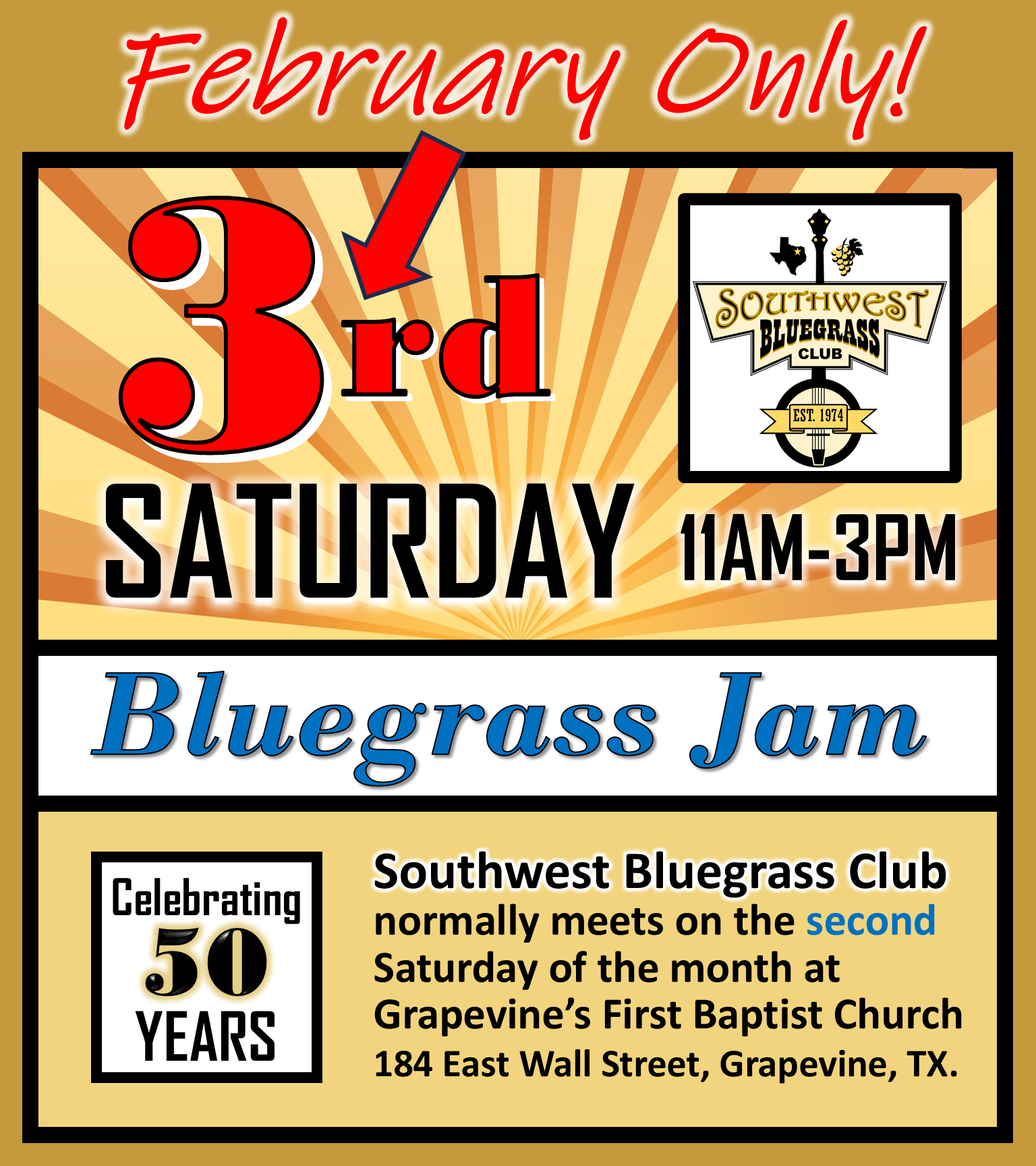 Upcoming Events — Southwest Bluegrass Club
