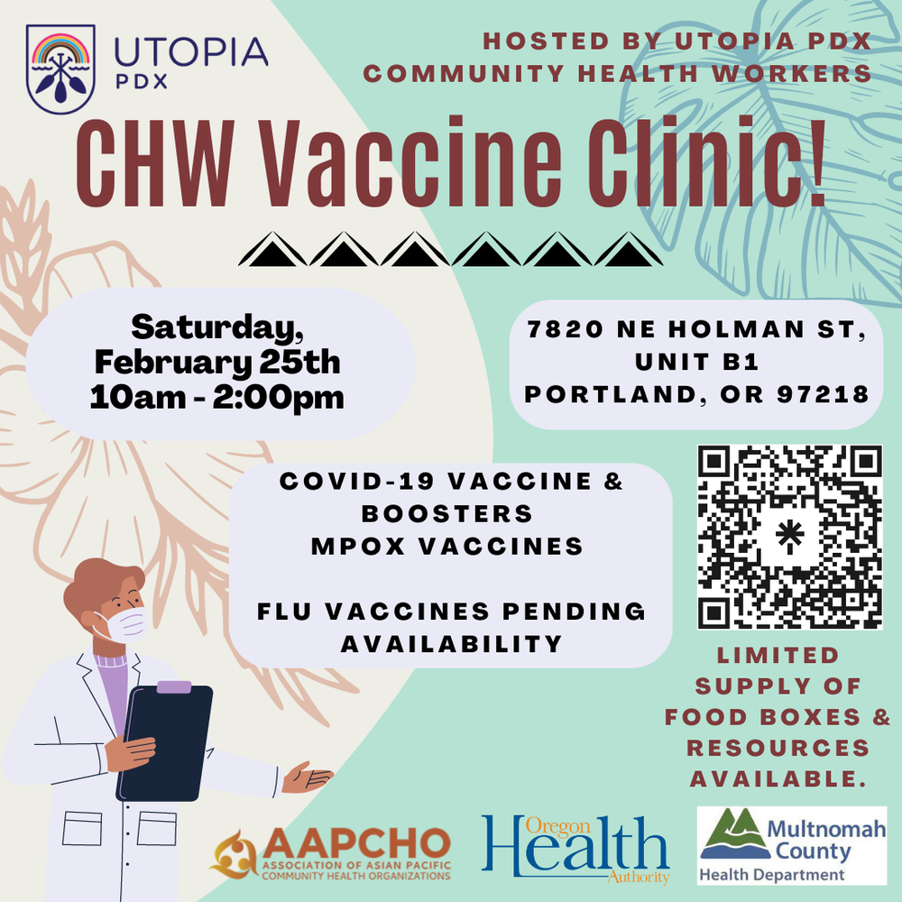 CHW Vaccine Clinic — UTOPIA Portland