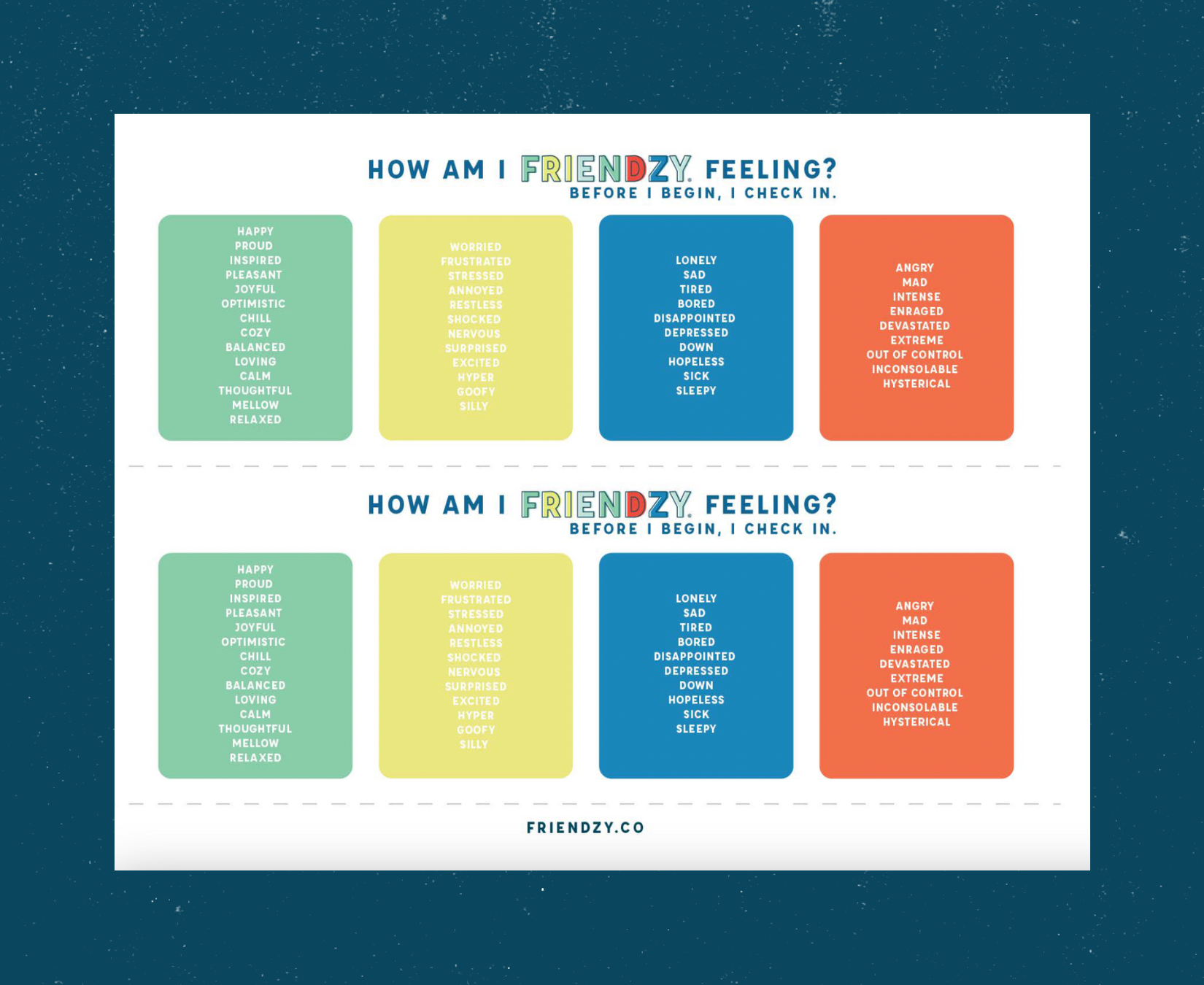 Daily Check-In Tool | SEL — Friendzy