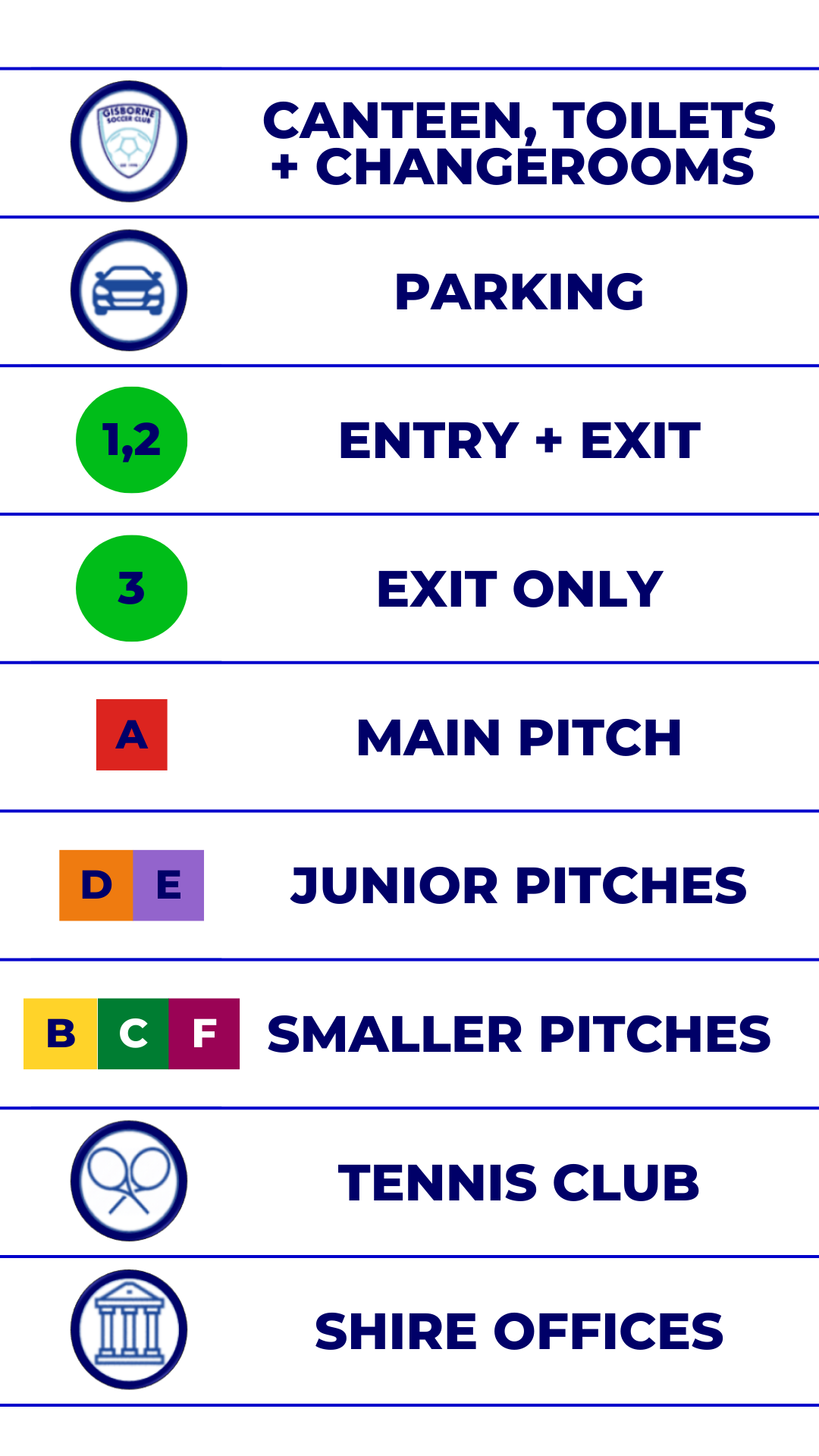 Grounds & Facilities — Gisborne SC
