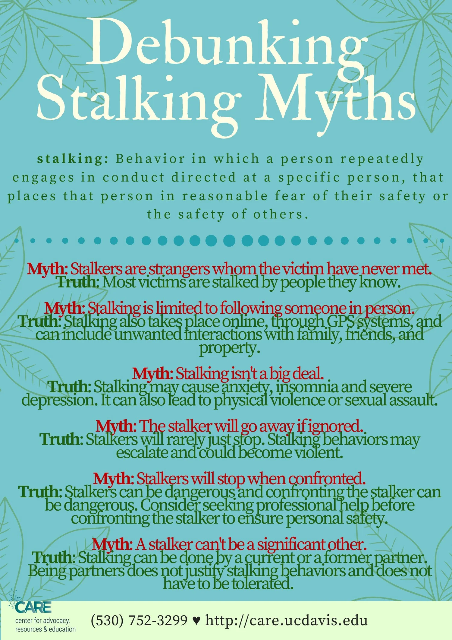 Understanding Stalking — Dawson Women's Shelter