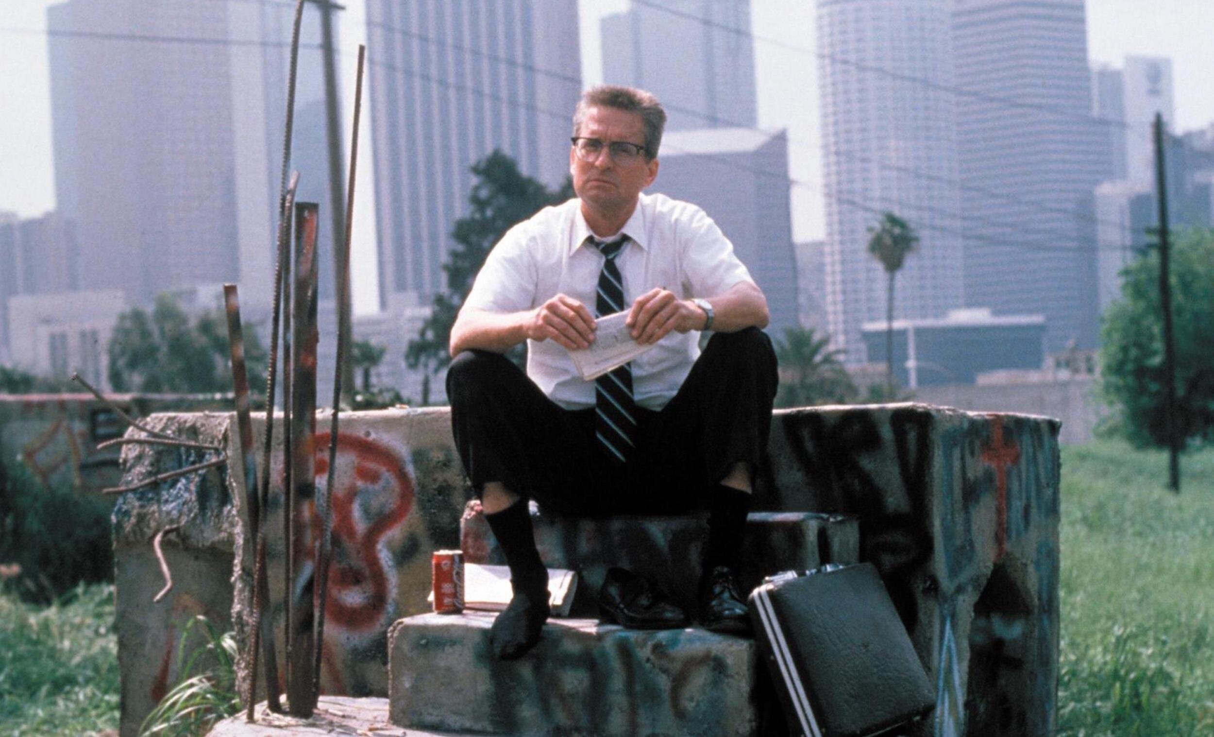 Michael Douglas Falling Down Traffic