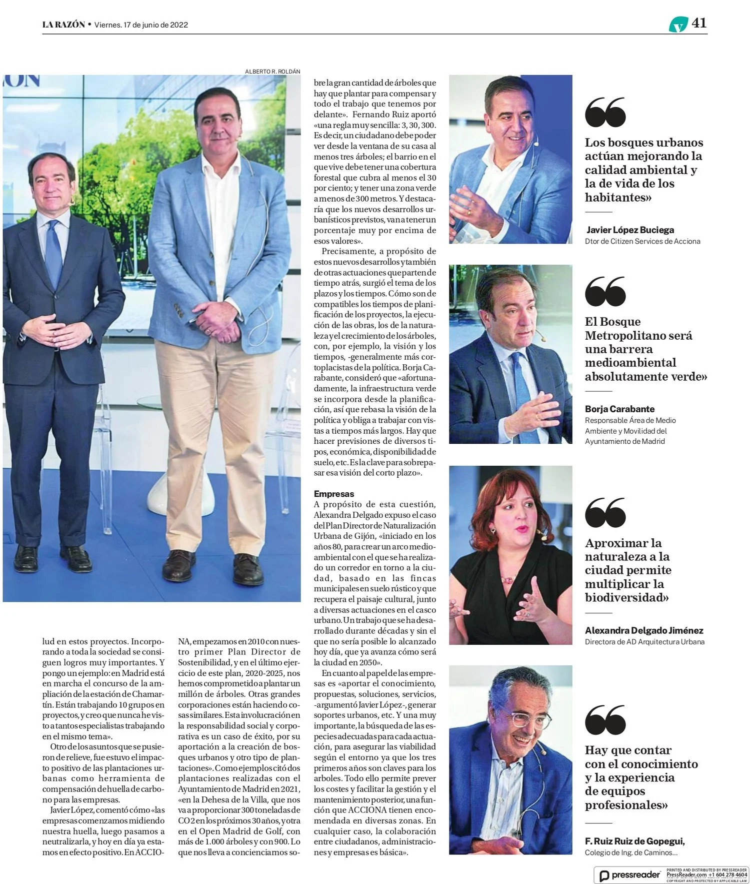 AD Arquitectura Urbana — ALEXANDRA DELGADO AT LA RAZÓN'S URBAN FOREST FORUM