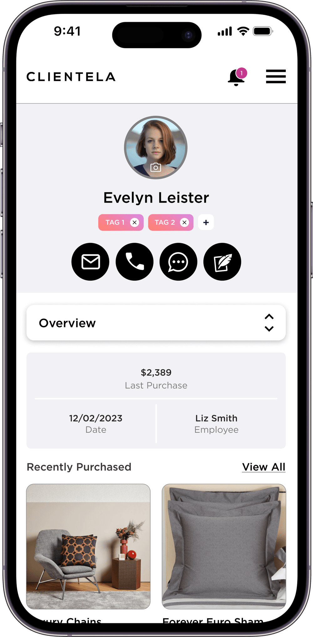 Client 360° — Clientela