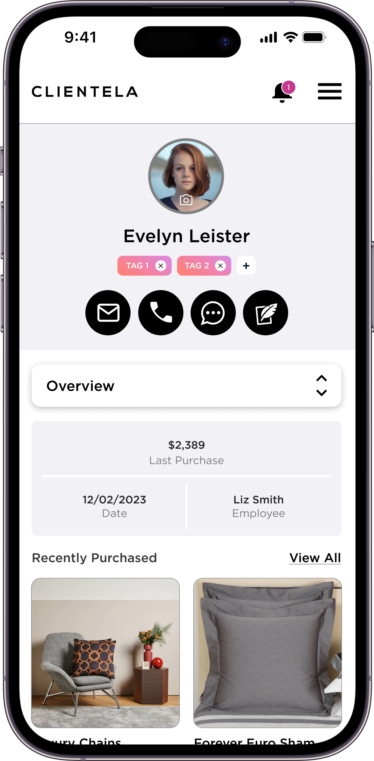 Client 360° — Clientela