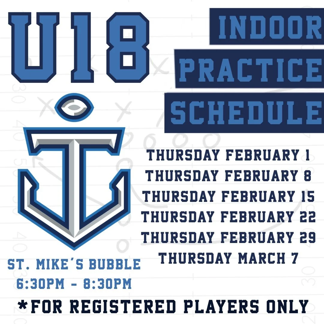 Varsity Schedule — Toronto Jr. Argos Football