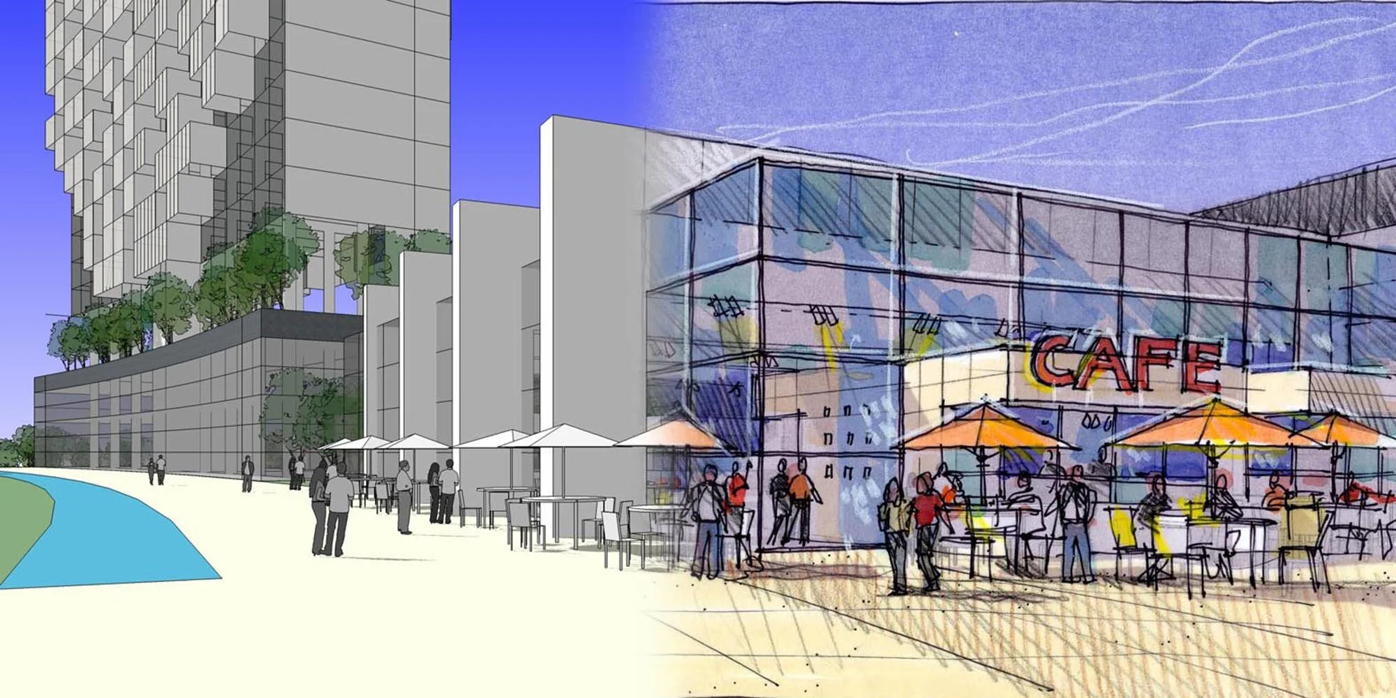 Hand Drawing Over A SketchUp Model — LEGGITT STUDIO