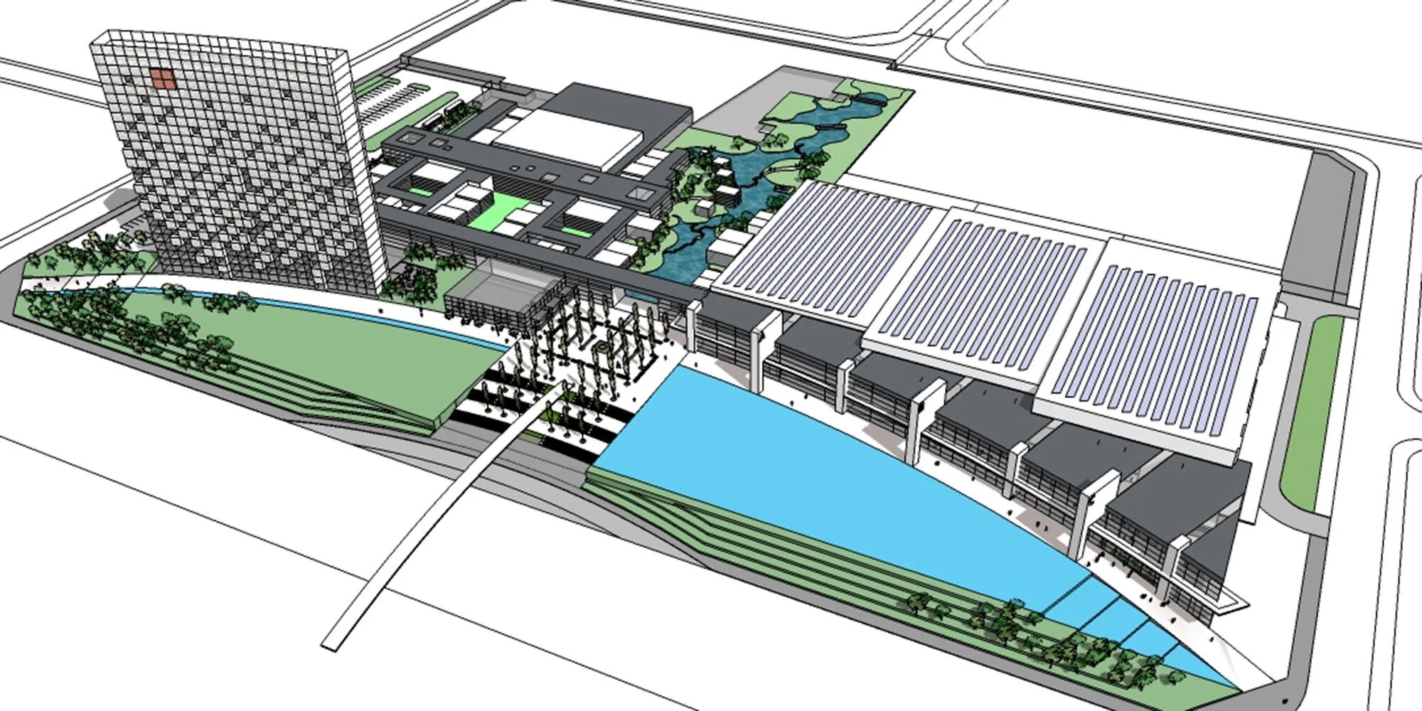 Hand Drawing Over A SketchUp Model — LEGGITT STUDIO