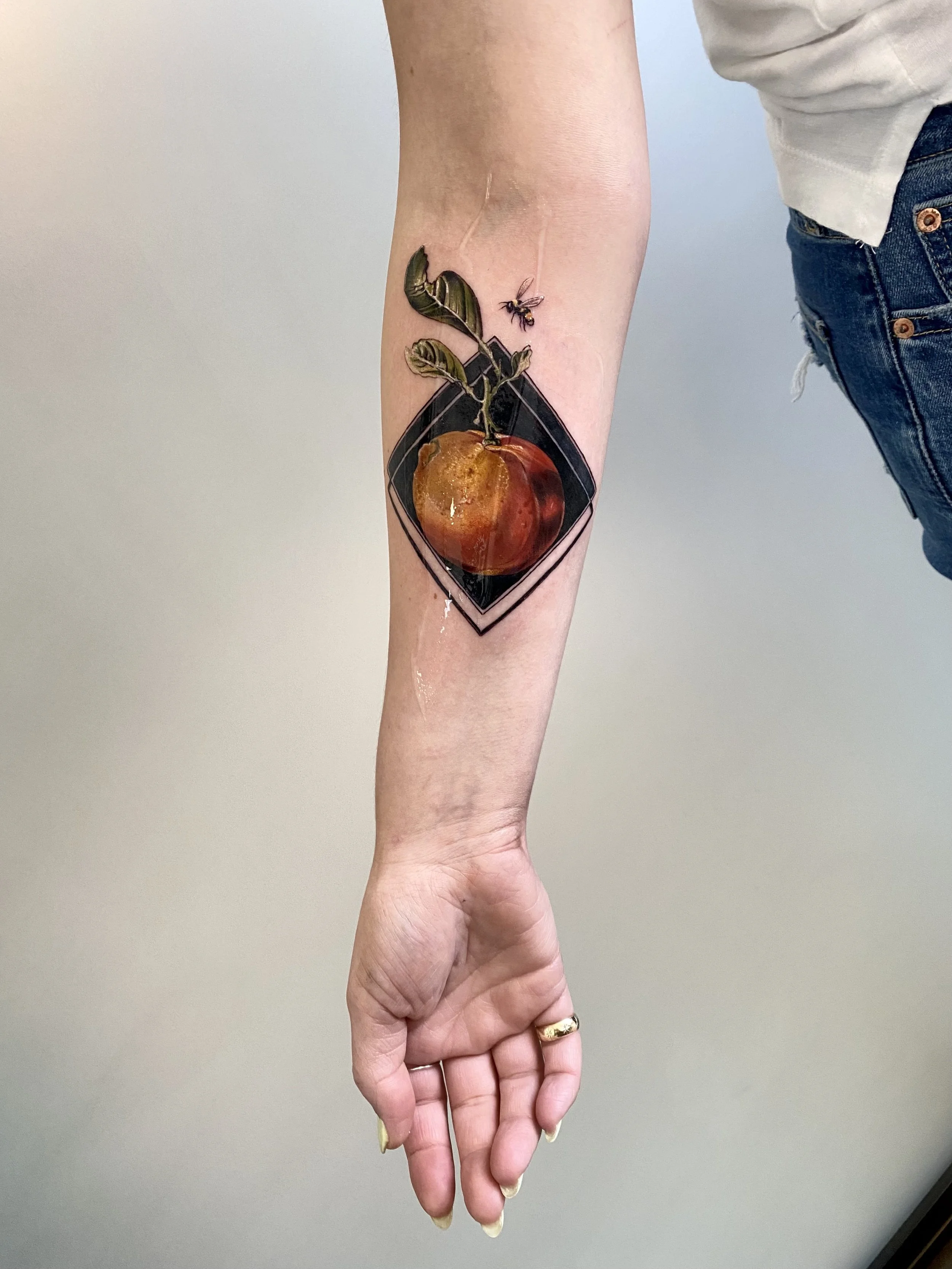 Realistic Apple Tattoo