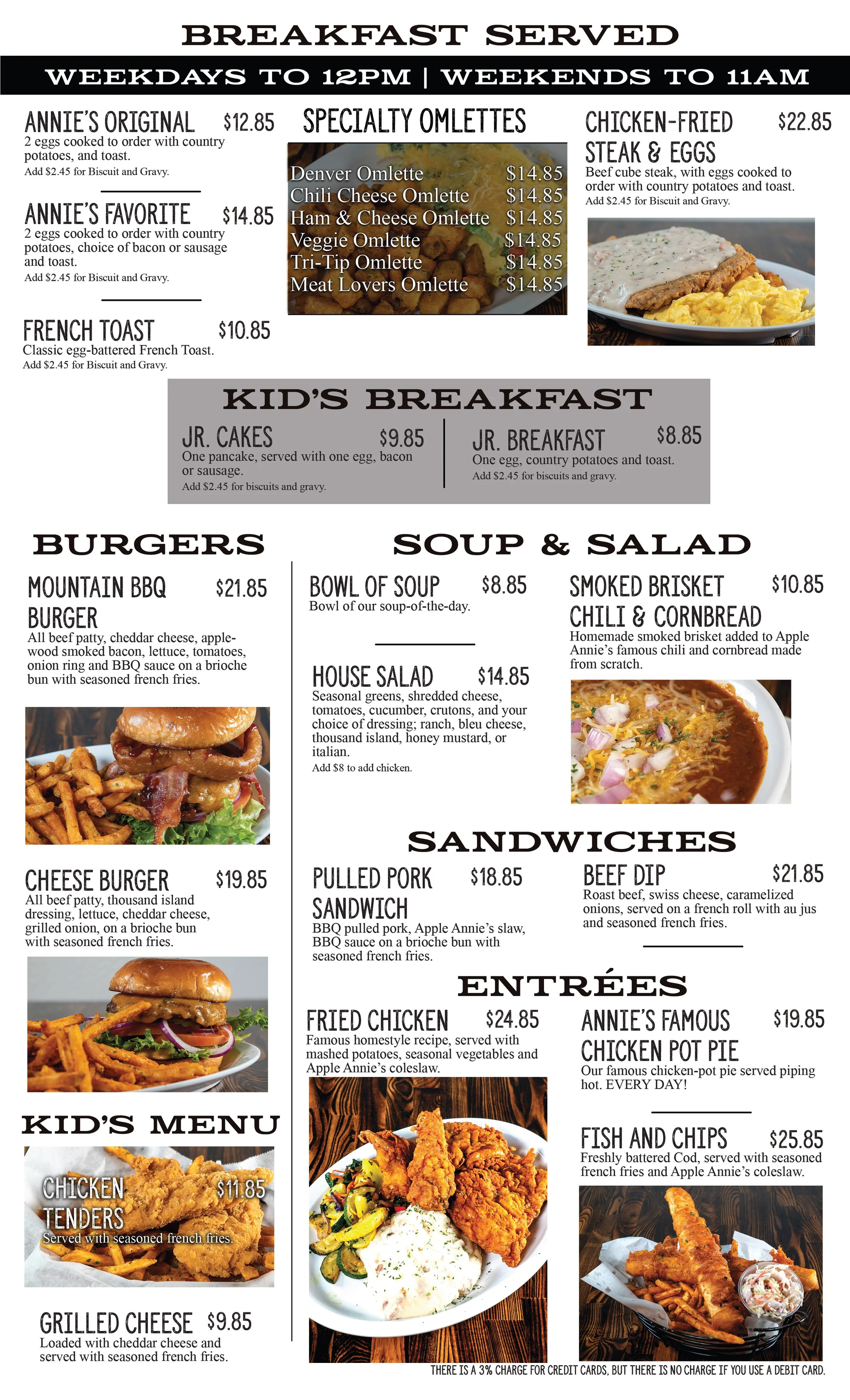 Apple Annie's Full Menu — Oak Tree Mountain