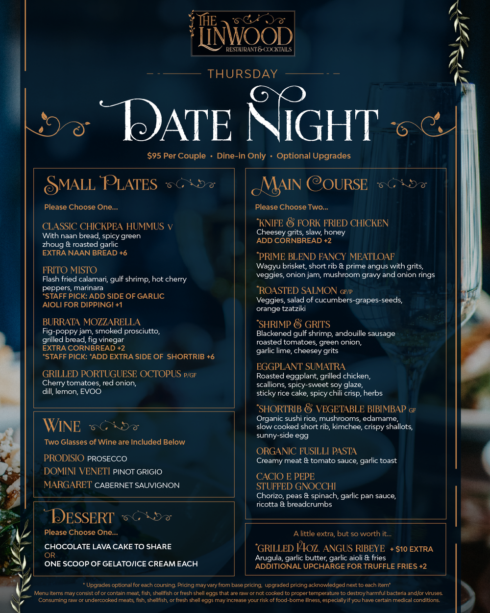 Thursday Date Night — The Linwood Restaurant & Cocktails