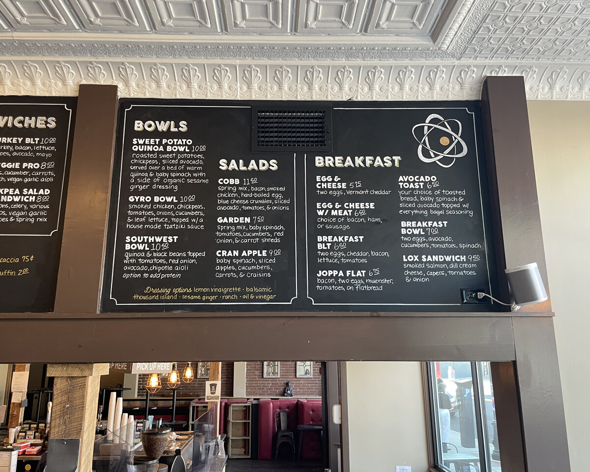 Atomic Cafe Wall Menu — Likemind Design