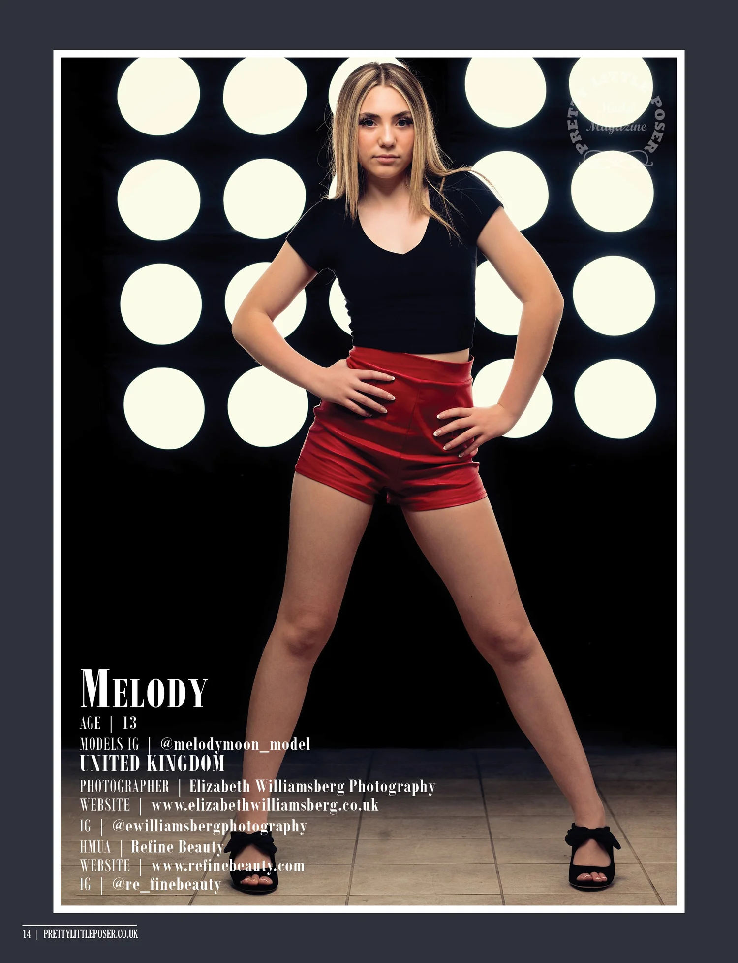 Published: Presley + Melody in Pretty Little Posers Model Magazine ...