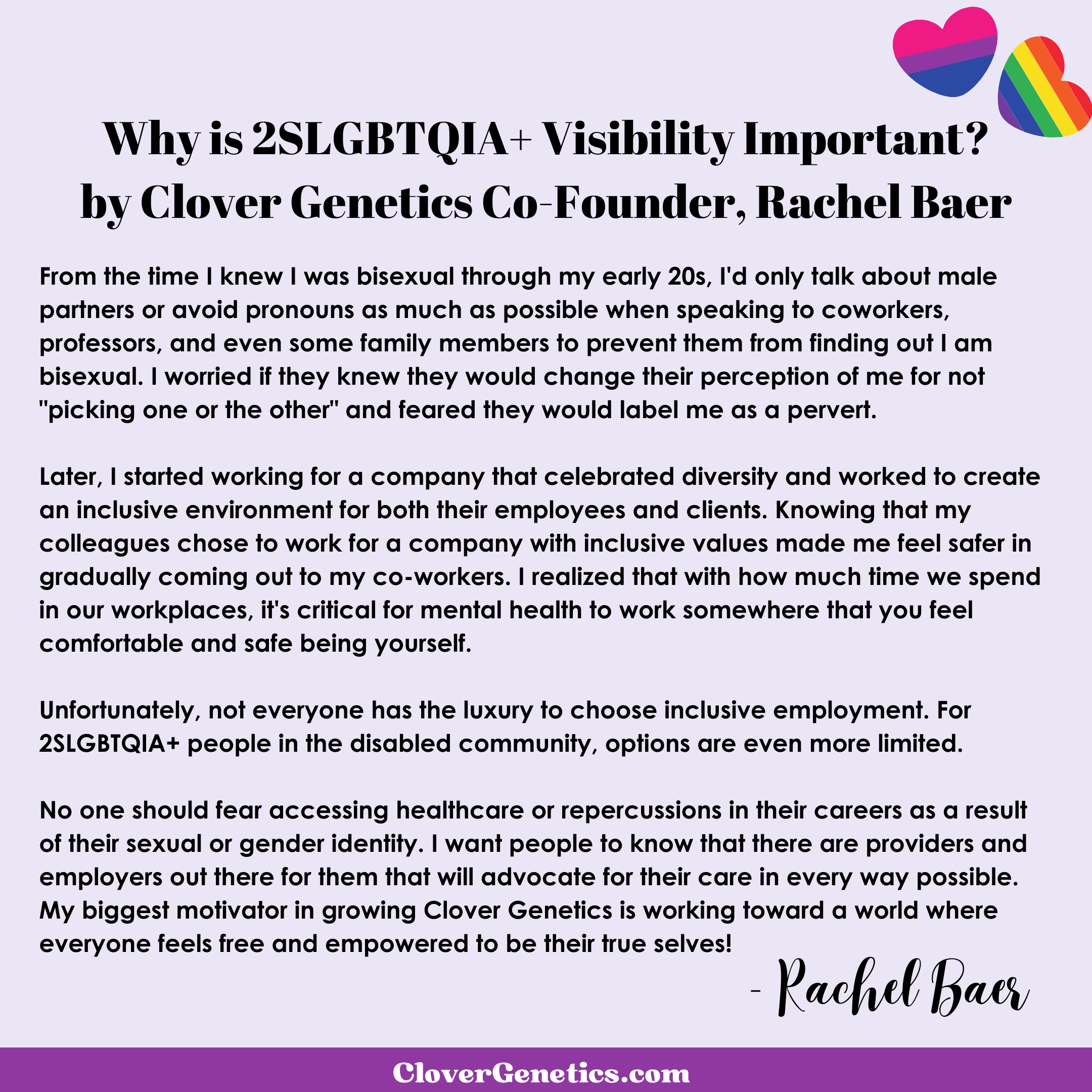 2SLGBTQIA+ — Clover Genetics