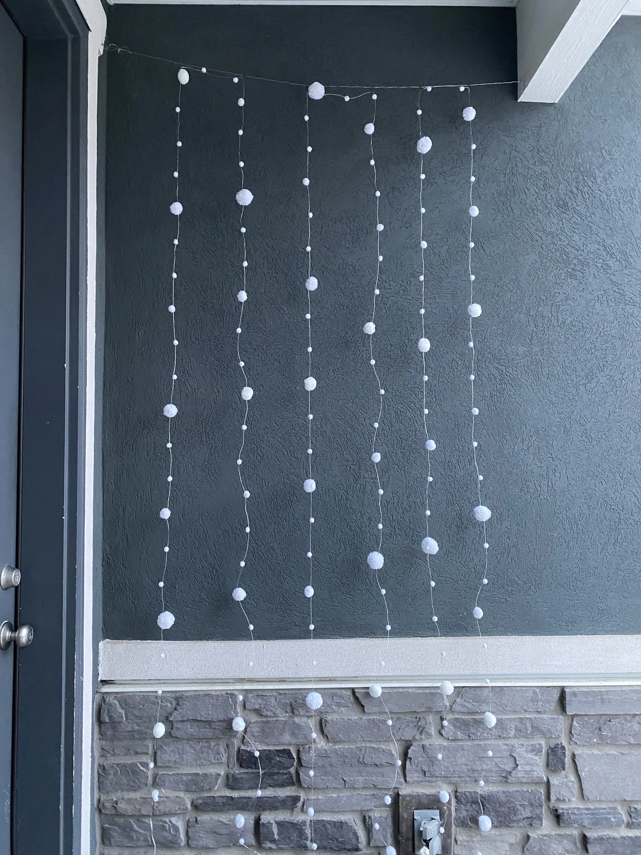 DIY Pottery Barn Knockoff Snowball Curtain — Your Site Title