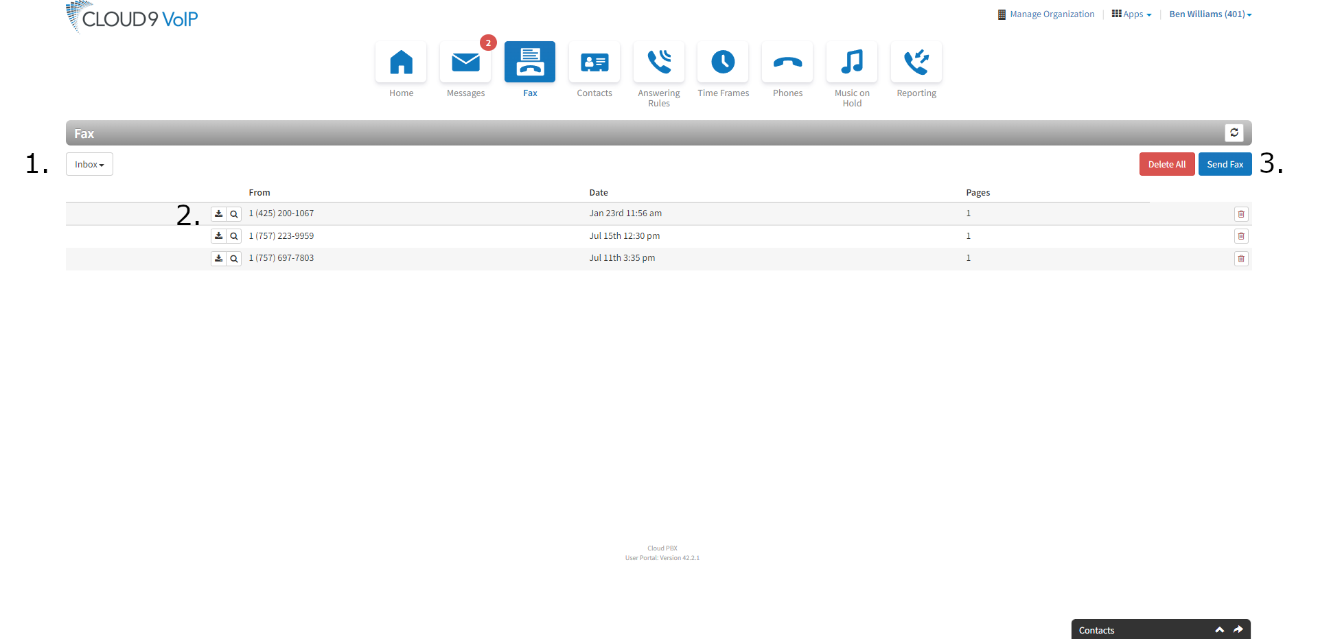 Faxing with Cloud9 Dashboard — Cloud9 VoIP Services
