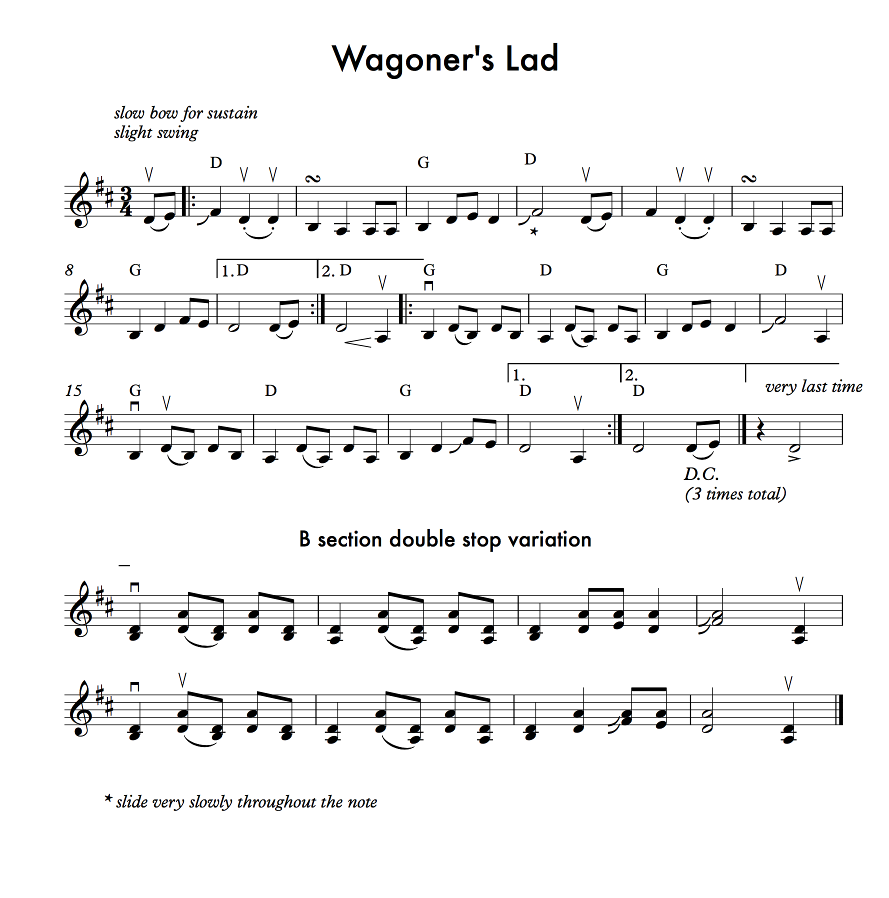 Wagoner’s Lad — Zack Kline, violinist and composer