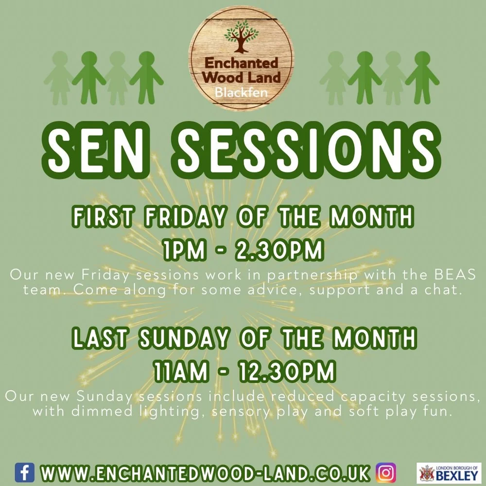 SEND STAY & PLAY SESSIONS — Enchanted Wood Land