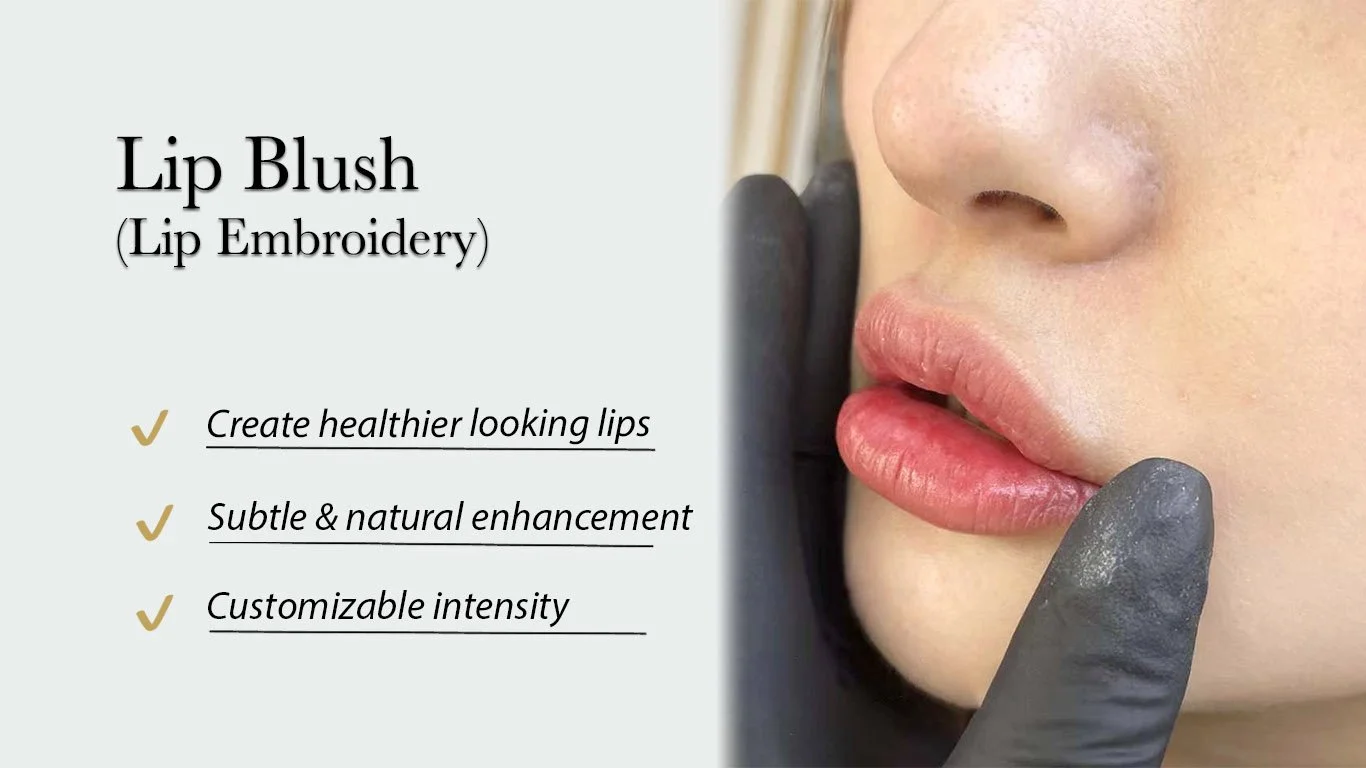 Lip Embroidery (Blush) — Singapore best eyebrow embroidery eyeliner lip ...