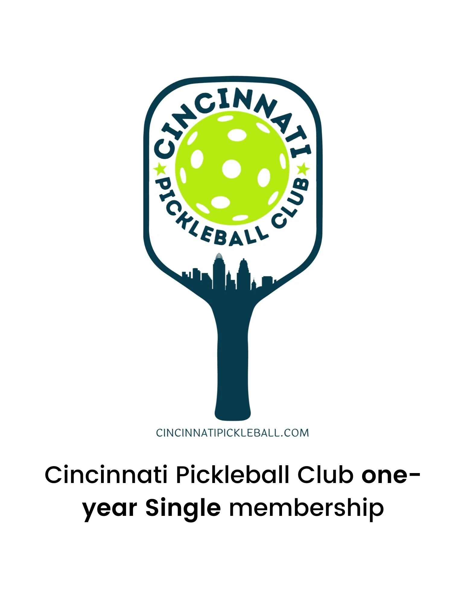 One-year single renewal: $20 — Cincinnati Pickleball Club