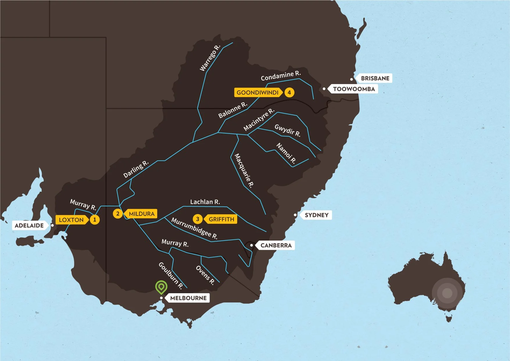 Regional Hubs — ONE BASIN CRC